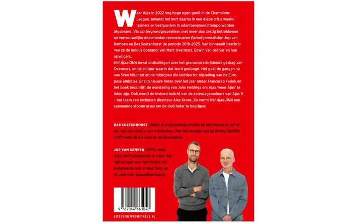 Het Ajax-DNA - Boek van Jop van Kempen & Bas Soetenhorst - De Parool Shop